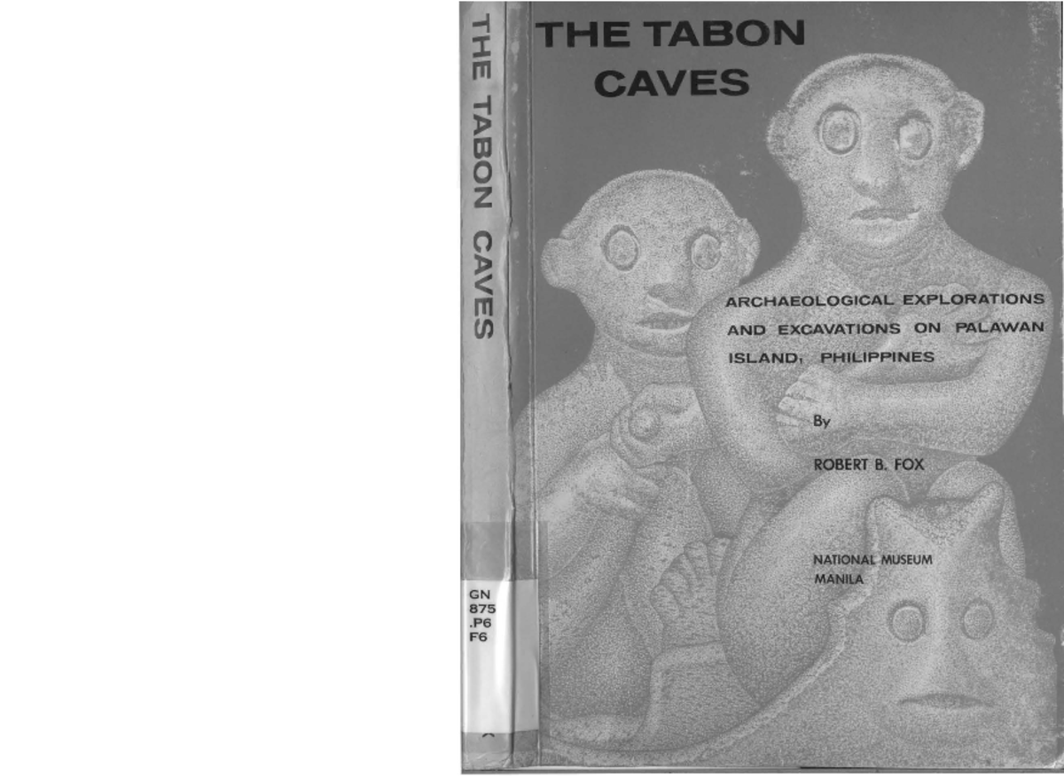 Fox 1970 the tabon caves - archaeological explorations and excavations ...
