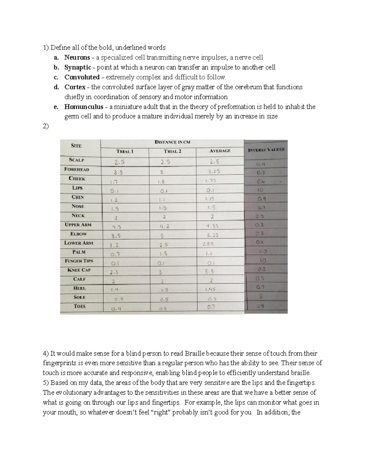 2019-fundamentals of biology(biology 100)-lab3 - Define all of the bold ...