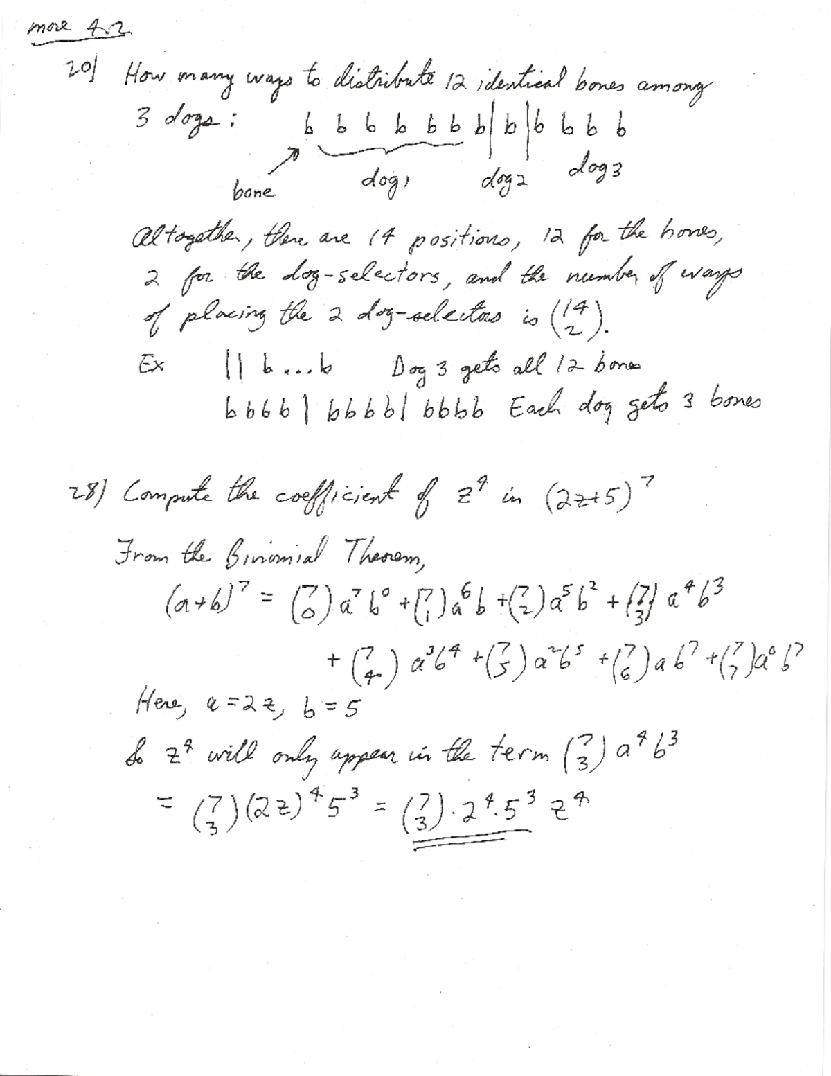 More counting problems 3 - MAT320 - Studocu