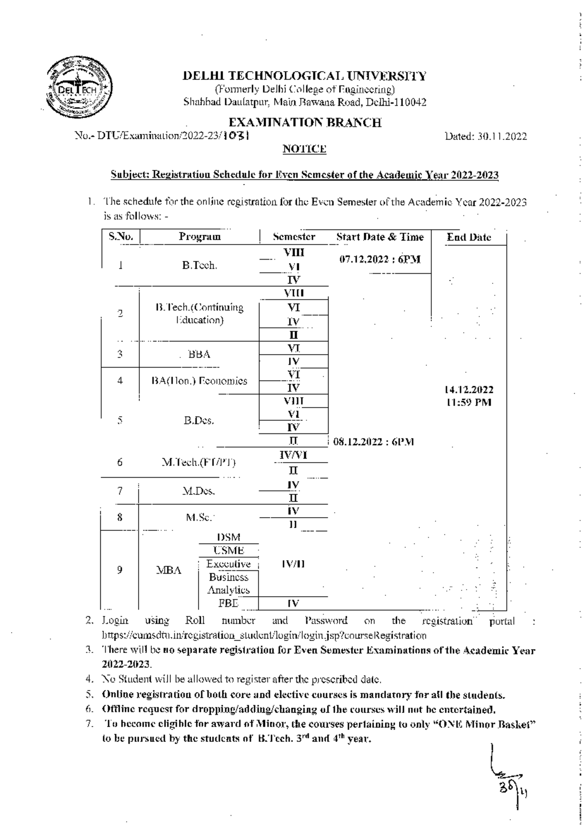 List of electives 6th sem - Mathematics - Studocu