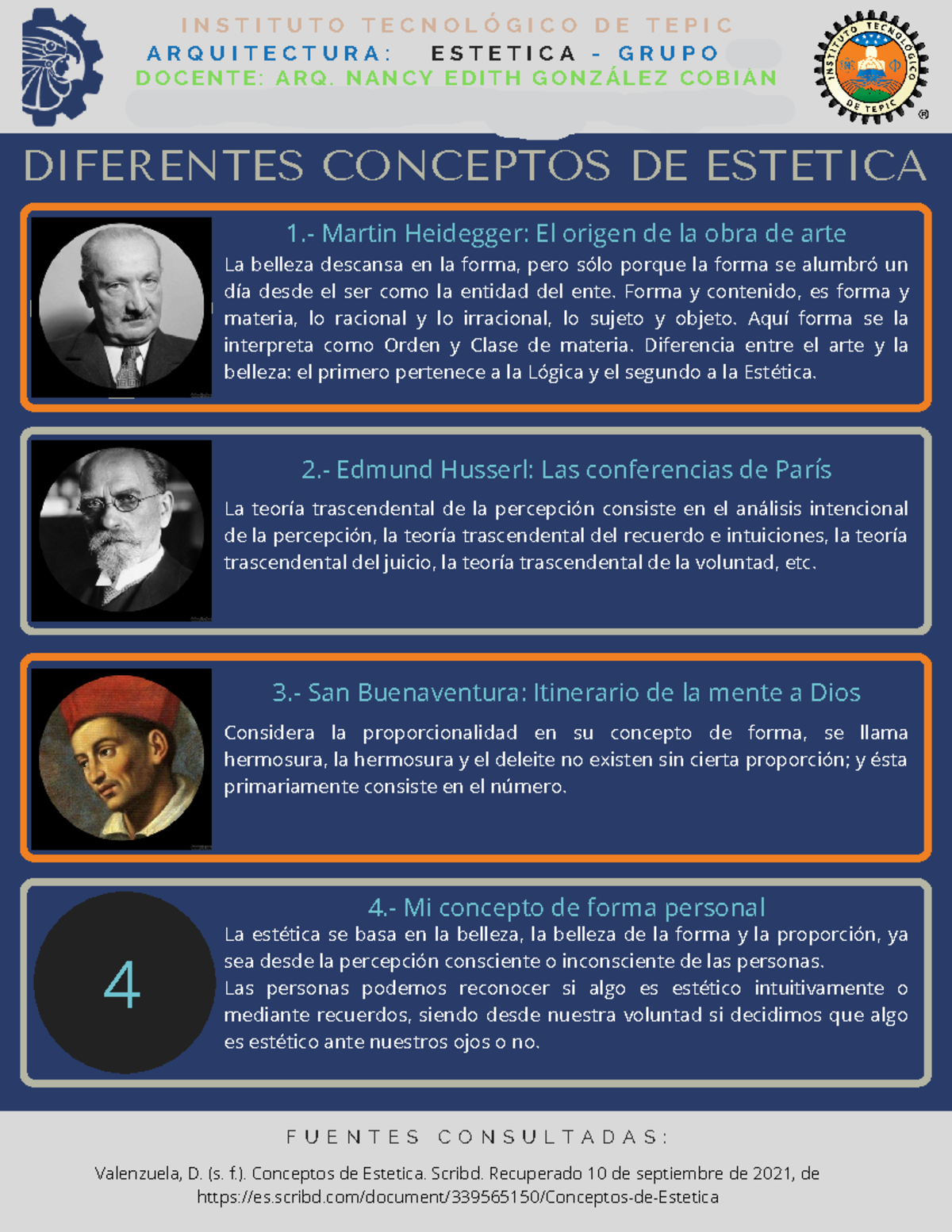 Conceptos de Estética - I N S T I T U T O T E C N O L Ó G I C O D E T E ...