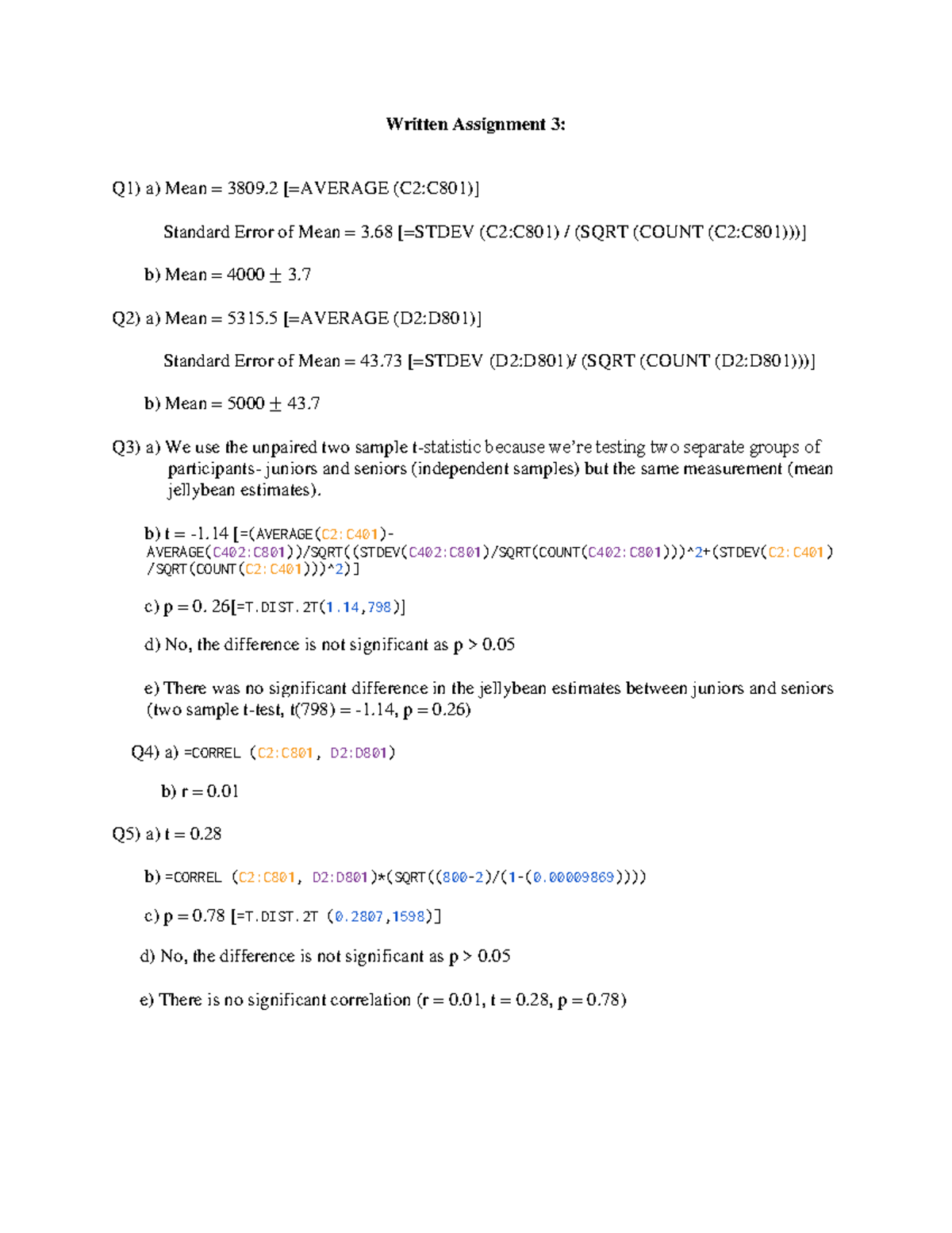 Written Assignment 3 Q2 A Mean 5315 AVERAGE D2 D801 Standard written-assignment-3-q2-a-mean-5315-average-d2-d801-standard