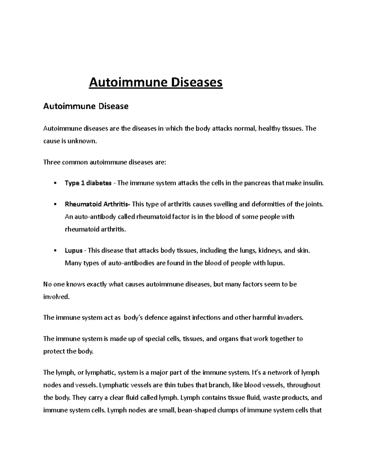 Autoimmune disorders note lctr 111111 - Autoimmune Diseases Autoimmune ...