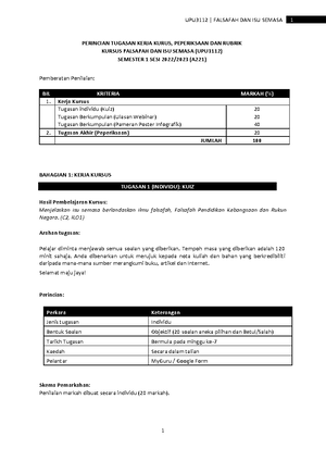 Contoh Paperwork Student - FAKULTI PEMBANGUNAN MANUSIA PENDIDIKAN AWAL ...