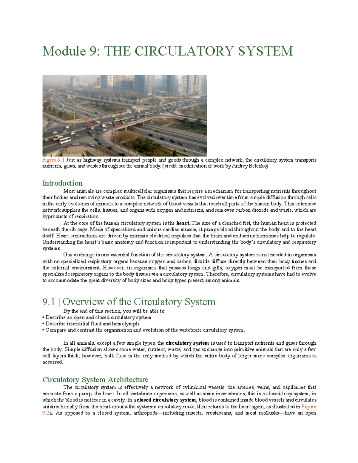 The Circulatory System - Module 9: THE CIRCULATORY SYSTEM Figure 9 Just ...