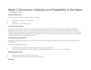 MATH399 Week 2 Discussion Misleading Graphs - Initial Post Instructions After exploring ...