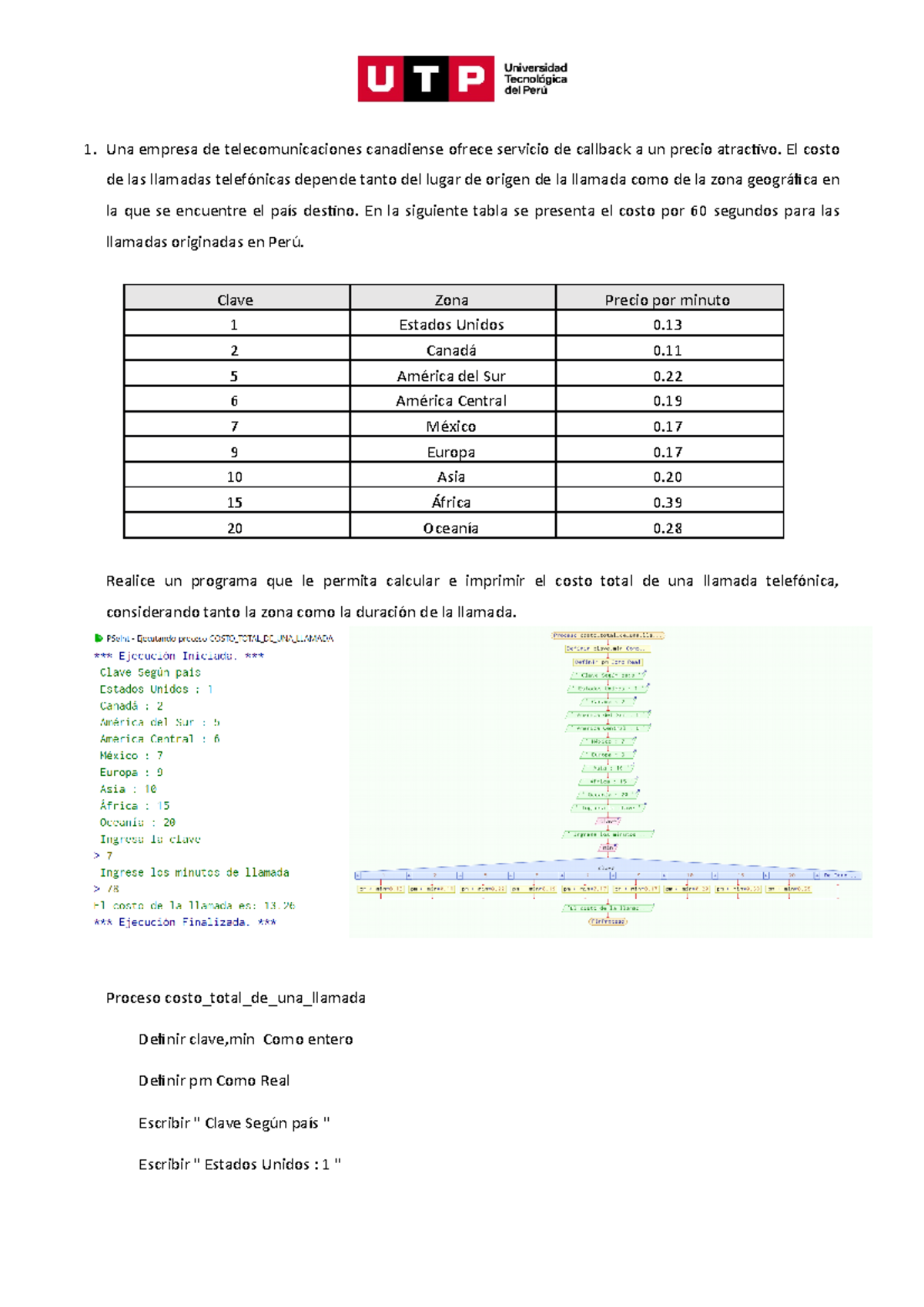 PC3-algoritmos - aga - Una empresa de telecomunicaciones canadiense ofrece servicio de callback ...