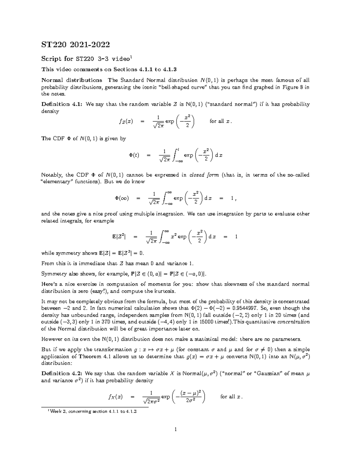 ST220 3 3 Video script - ST220 2021- Script for ST220 3-3 video 1 This ...