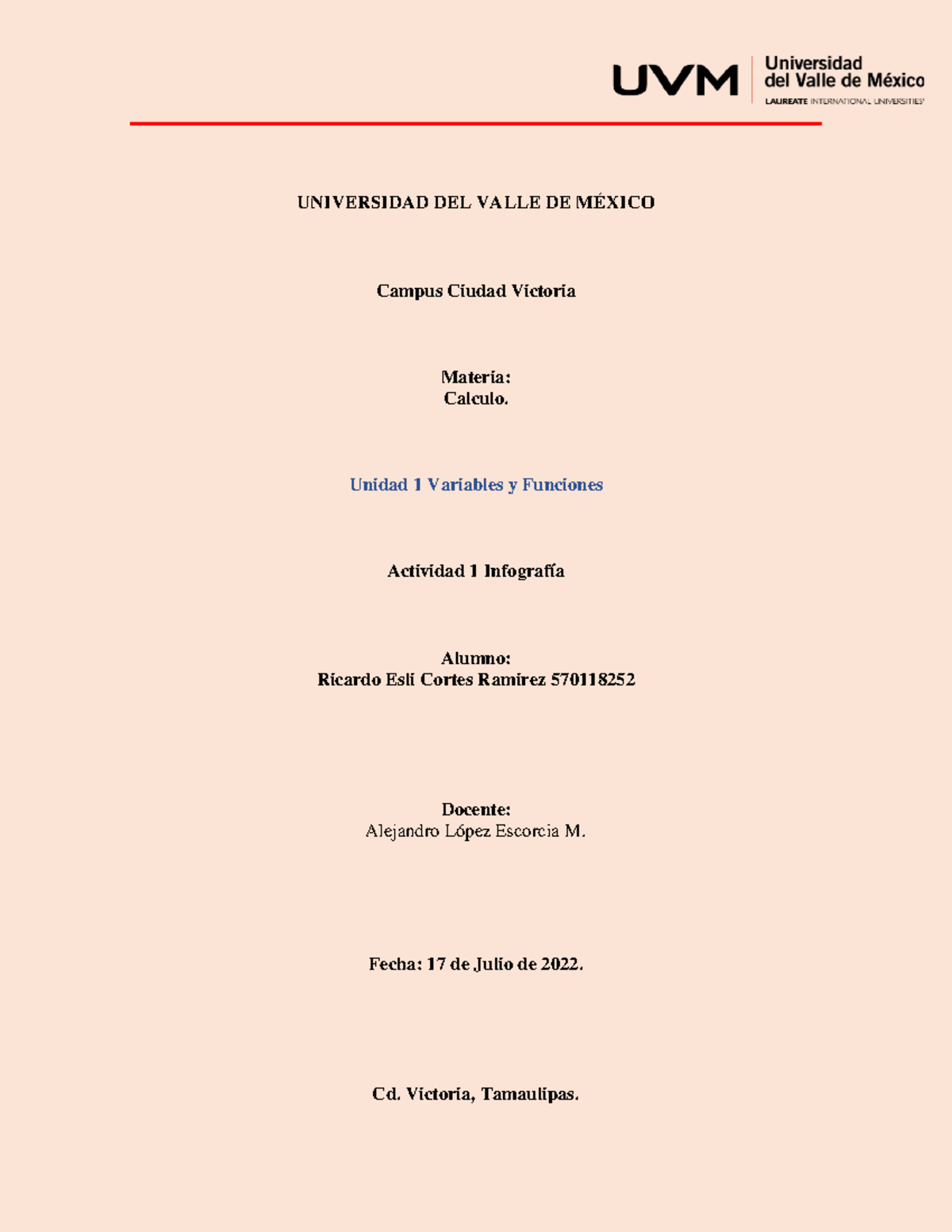 A#1Infografia RECR - sede - Seminario de Innovación - UNIVERSIDAD DEL VALLE DE M É XICO Campus ...