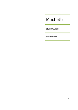 Lesson 14- Macbeth s soliloquy - Macbeth- Act 2 Scene 1 Macbeth’s ...