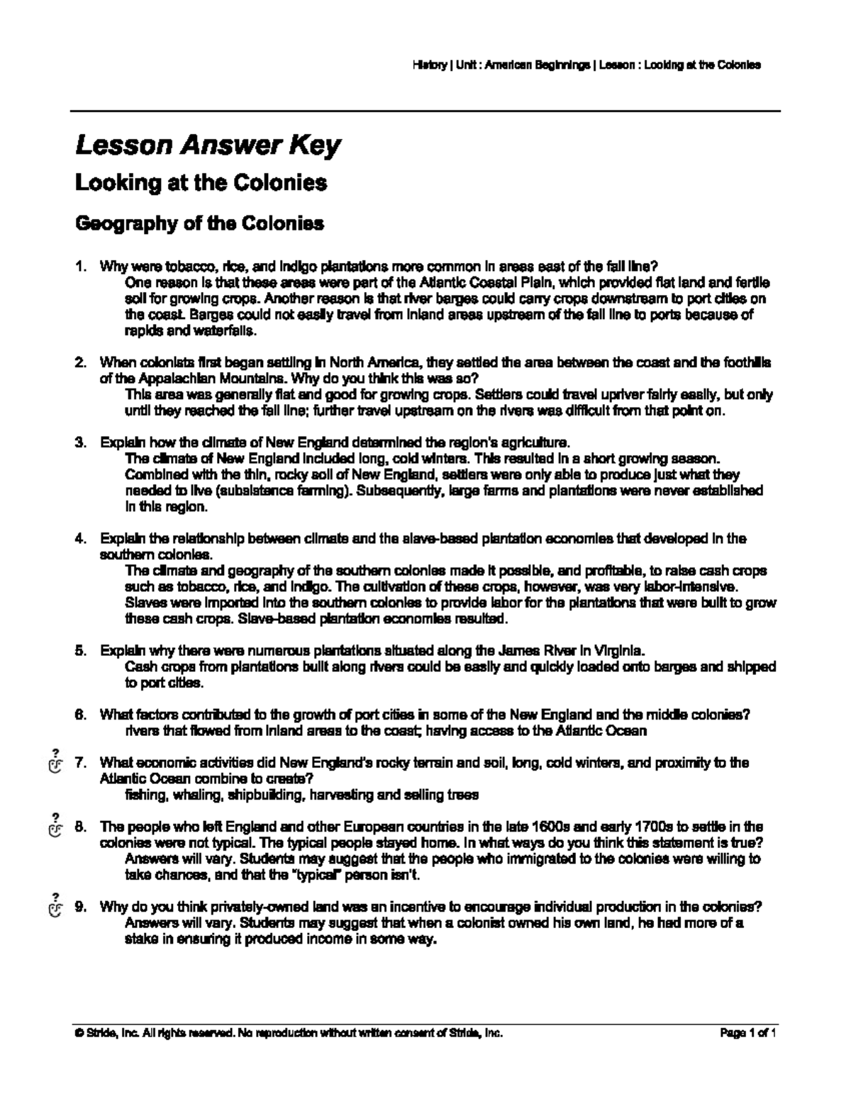 US Hist. 10 Answer Keys - N/A - Studocu