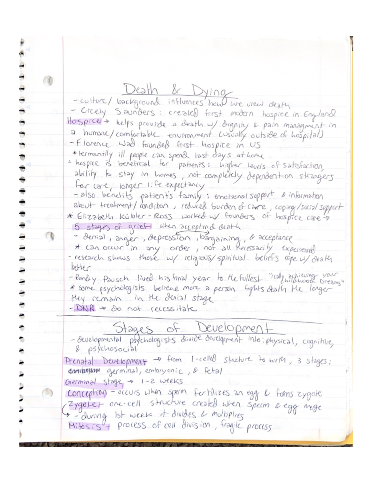 Notes on Death and Development - background influences how we view oath ...