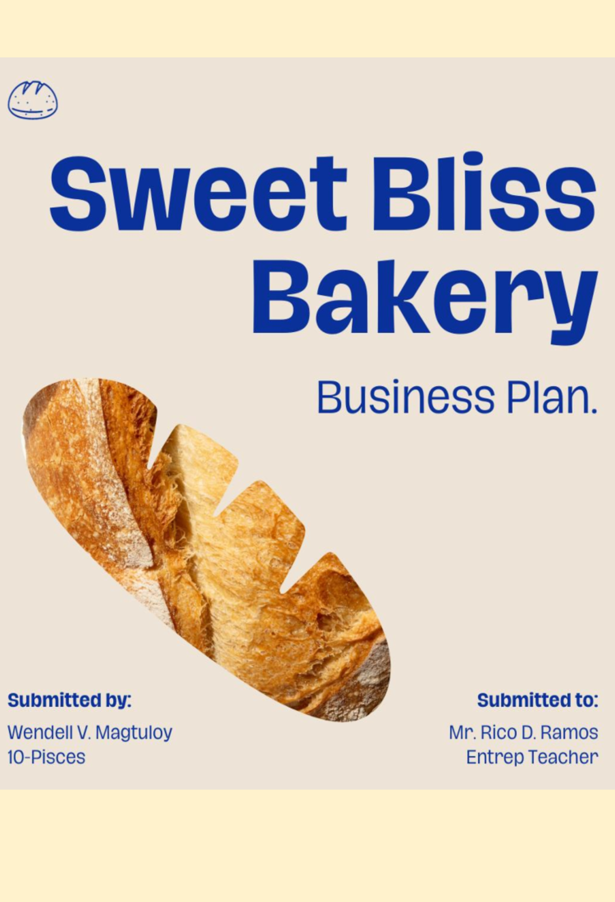 Bakery-Business-Plan-1 - I. Introduction Chapter 1: Executive Summary ...