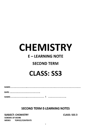 2ND TERM S3 Biology - SS3 NOTES - SECOND TERM E-LEARNING NOTE SUBJECT ...