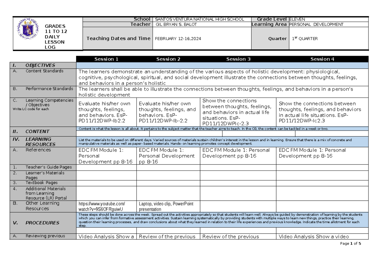 MIL Q1-W2 - Summary information system - GRADES 11 TO 12 DAILY LESSON ...