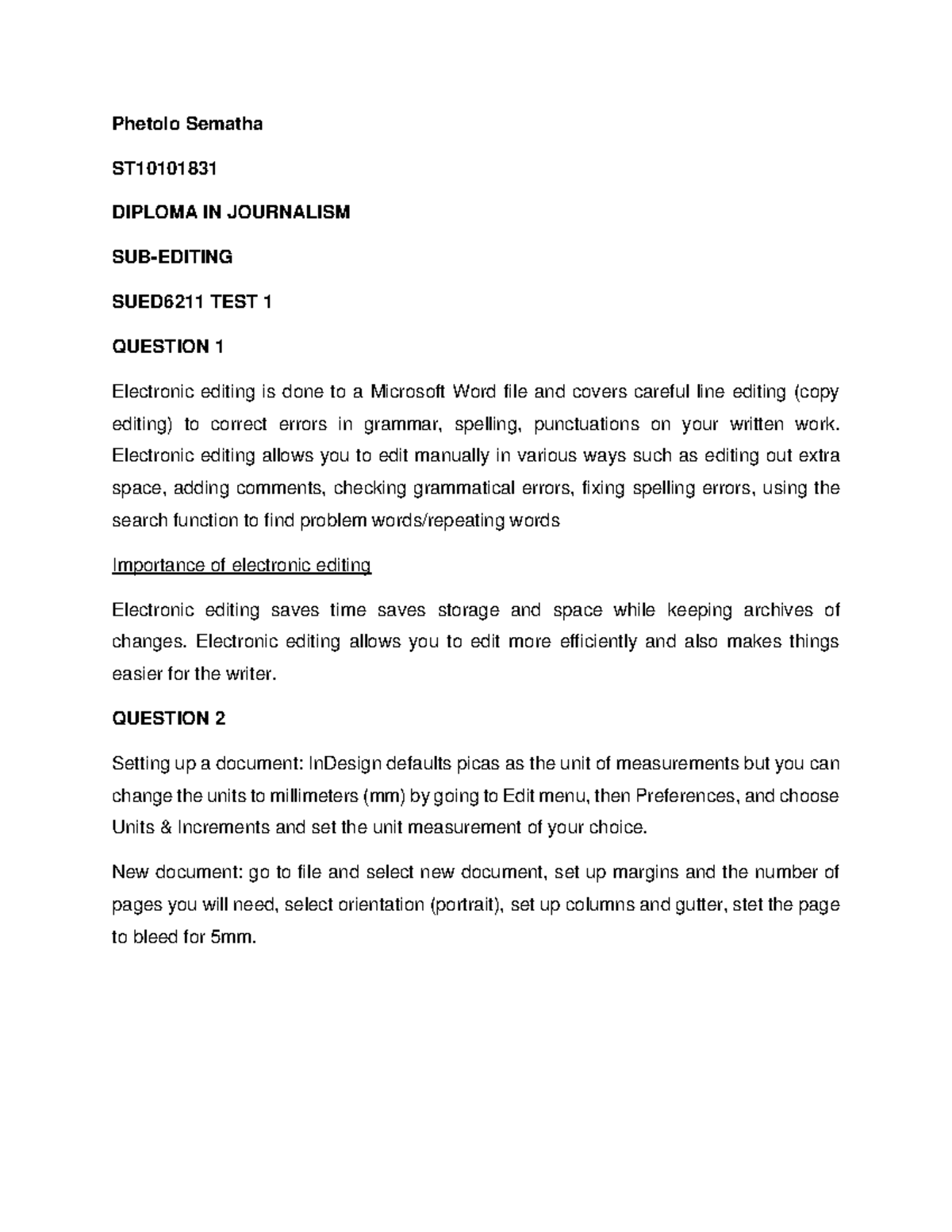 Phetolo ST10101831 SUED6211 - Phetolo Sematha ST DIPLOMA IN JOURNALISM ...