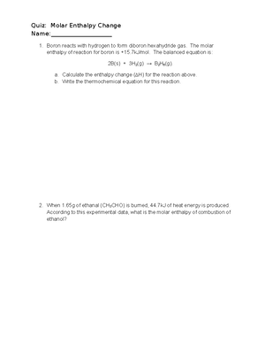 SCH4UPa - Chapter 17 - Entropy and Free Energy - Practice Questions ...