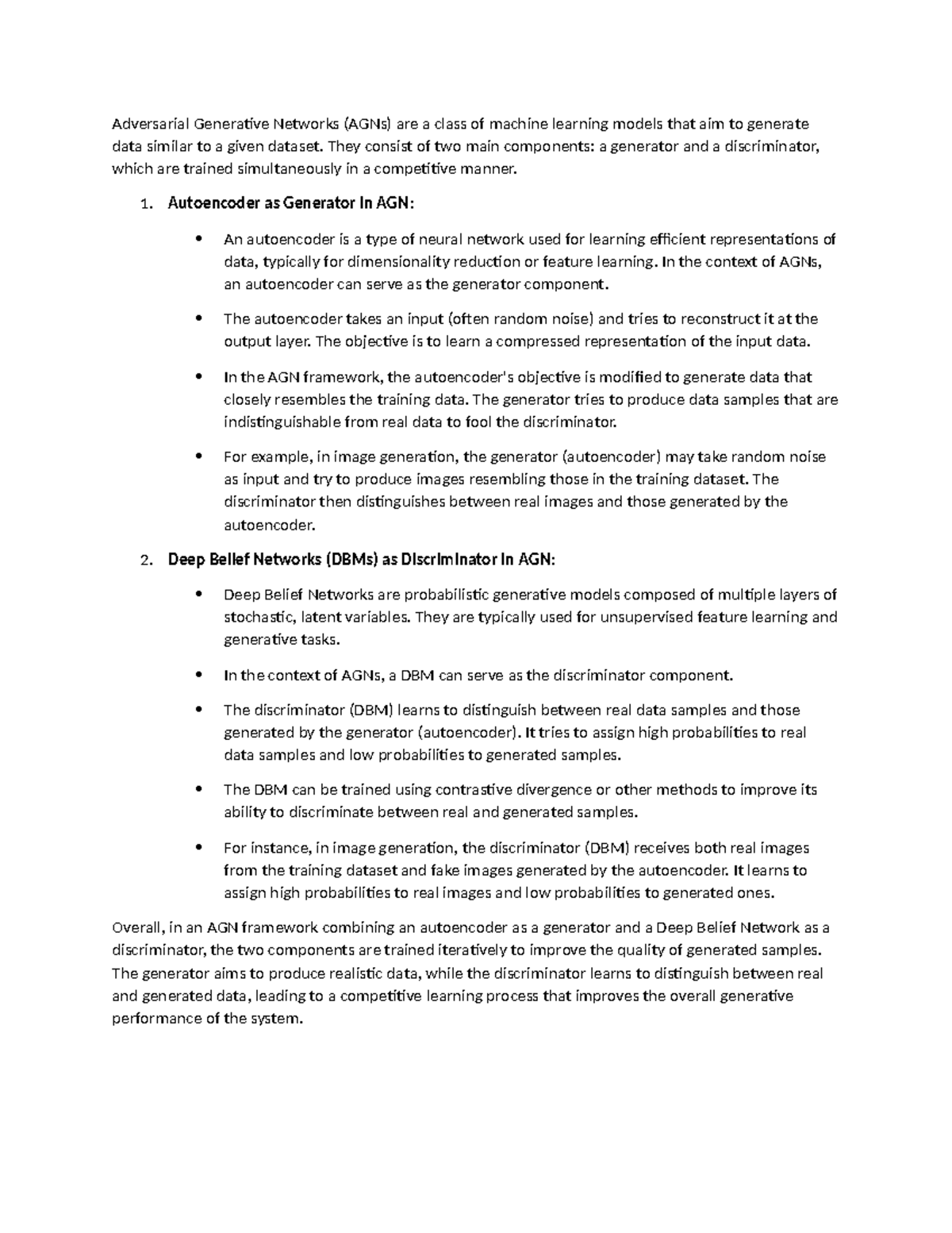 Adversarial Generative Networks Auto Encoder And Dbm Adversarial Generative Networks Agns