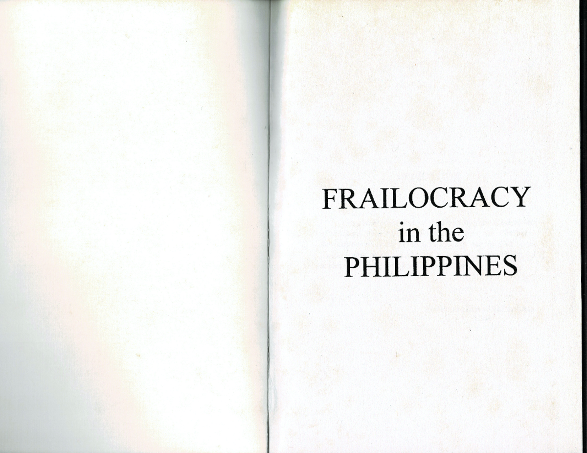 Del Pilar Frailocracy in the Philippines - Philippine History - Studocu