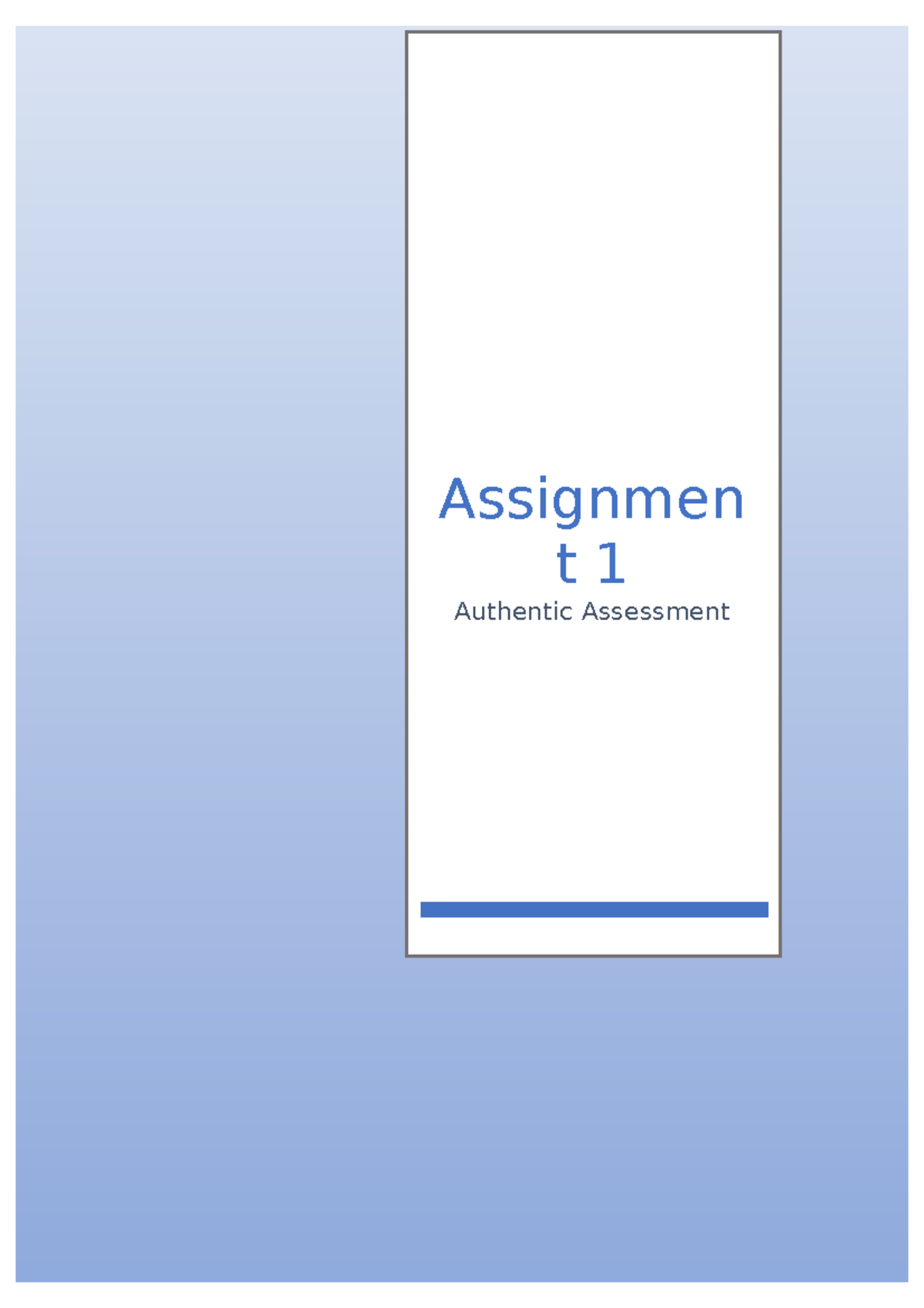 Assignment 1 Engineering Mechanics - Authentic Assessment - Assignmen t ...