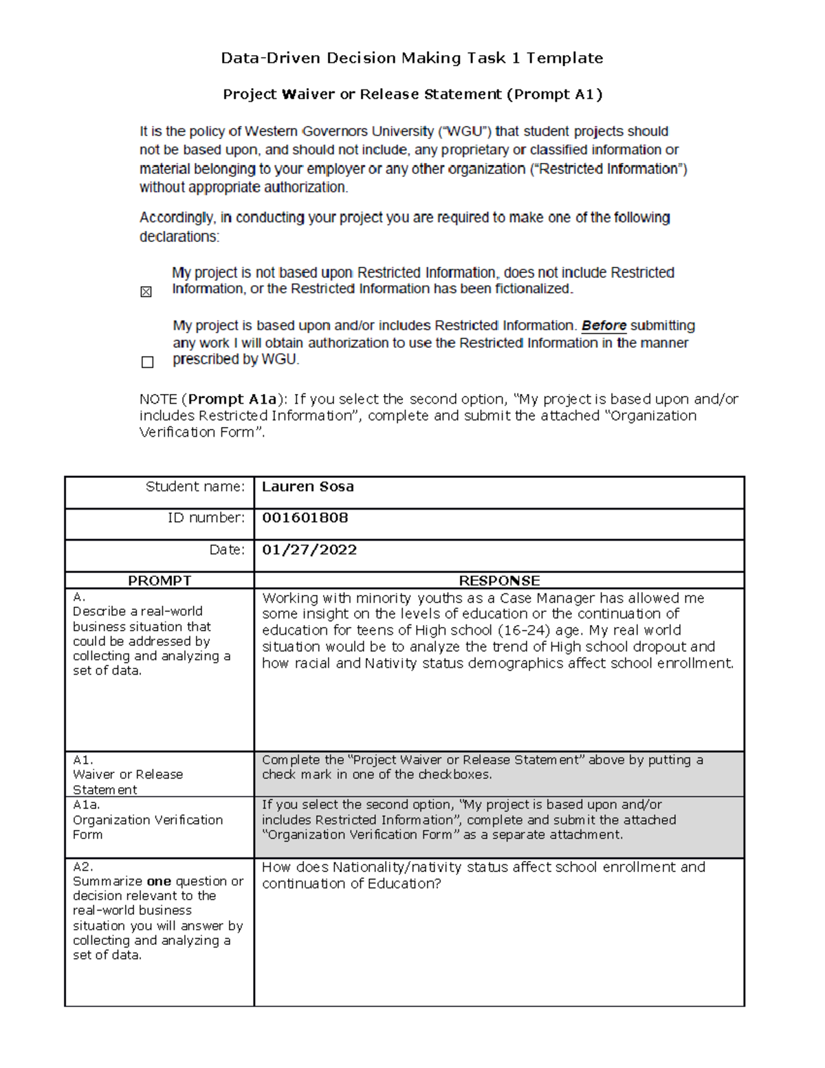 C207 task 1 - task 1 example passed - Data-Driven Decision Making Task ...