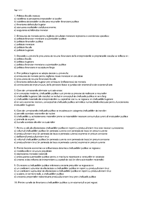 Practica varianta 3 - Summary Inginerie alimentara - VARIANTA 3 Nume: SUBIECT EXAMEN PROBA ...
