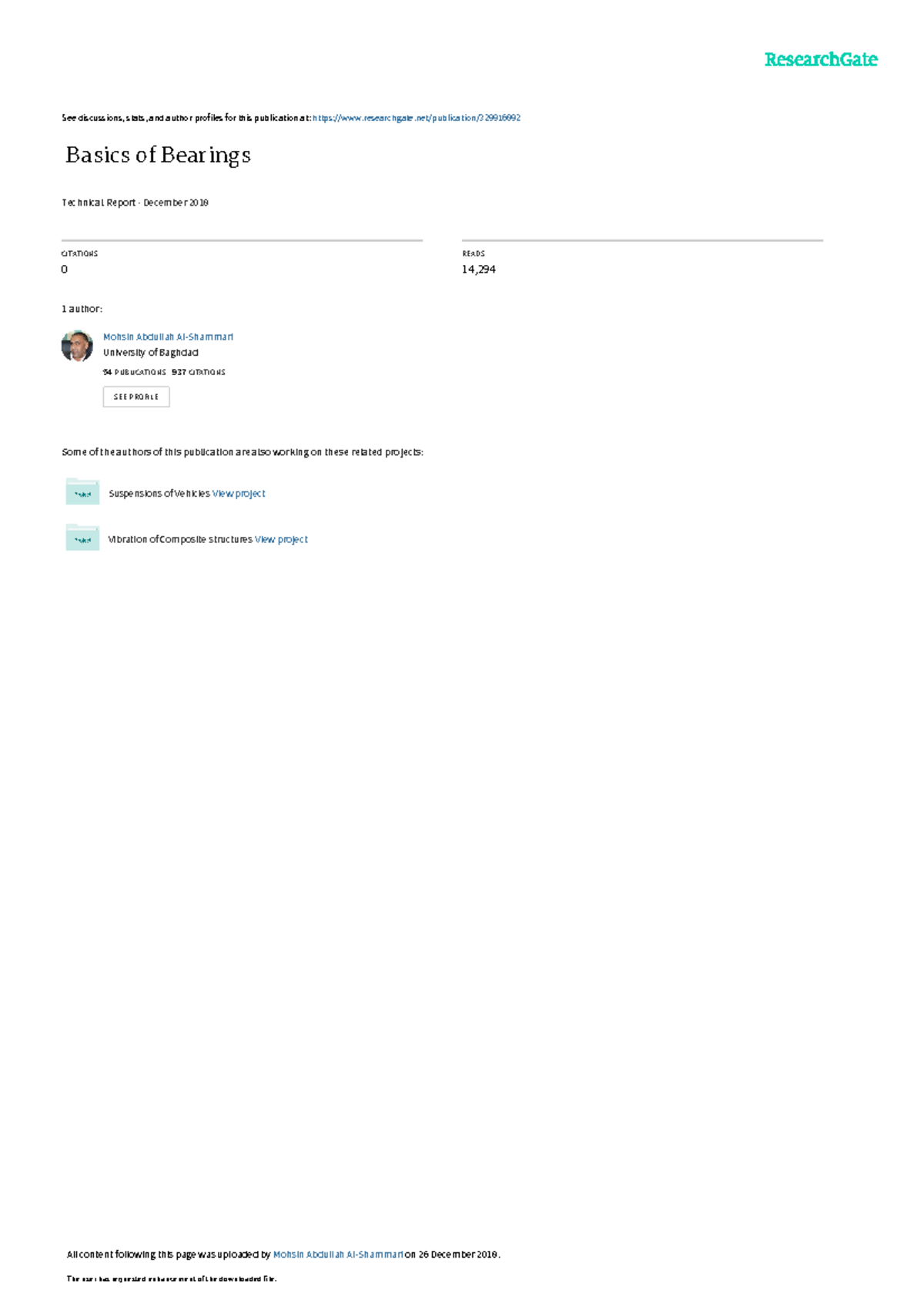 Basicsof Bearings - mechanical - See discussions, stats, and author profiles for this ...