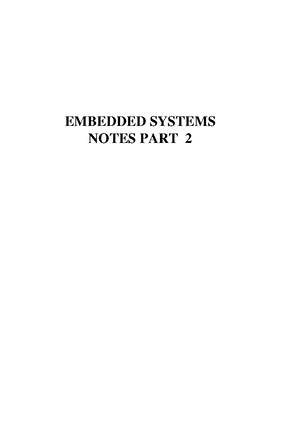 Embedded Systems Notes PART 5 - EMBEDDED SYSTEMS NOTES PART 5 Module V ...