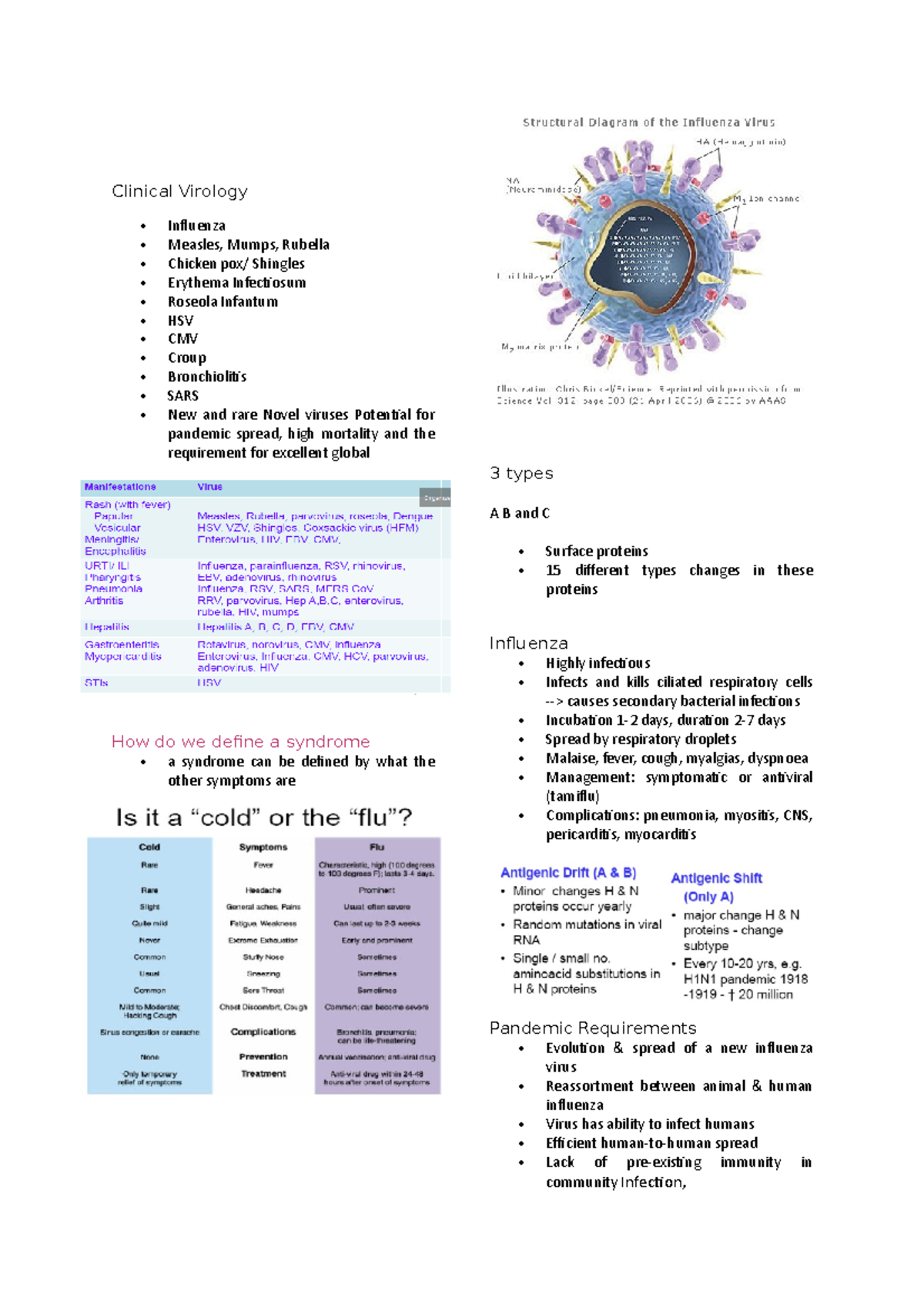 Clinical Virology Completed - Clinical Virology Influenza Measles ...