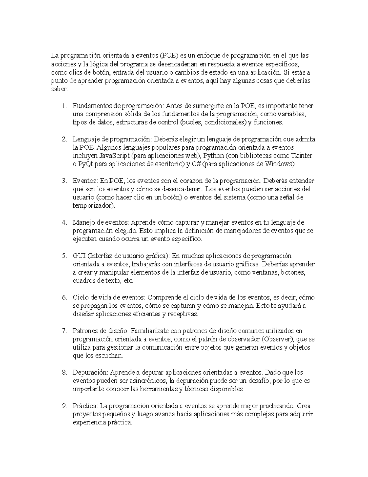 La programación orientada a eventos - Si estás a punto de aprender ...