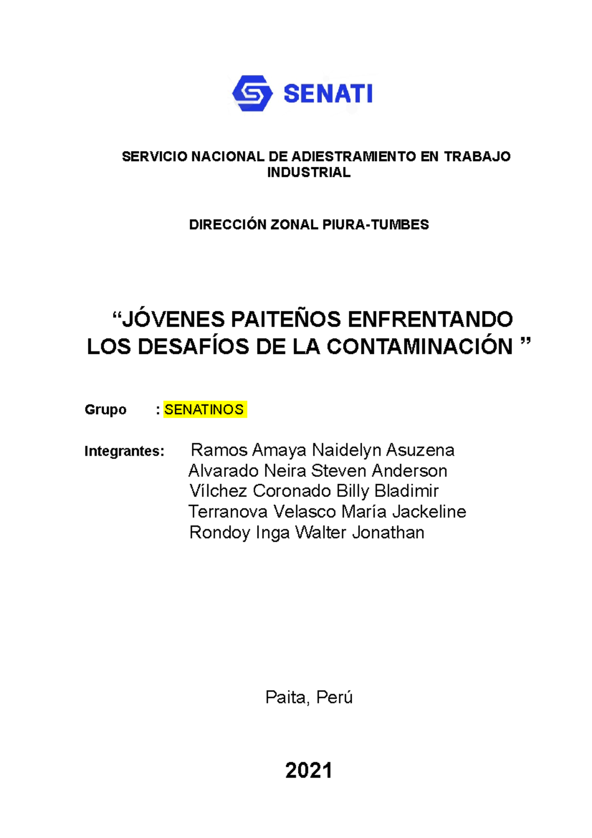 Senatinos - Sksks - SERVICIO NACIONAL DE ADIESTRAMIENTO EN TRABAJO ...