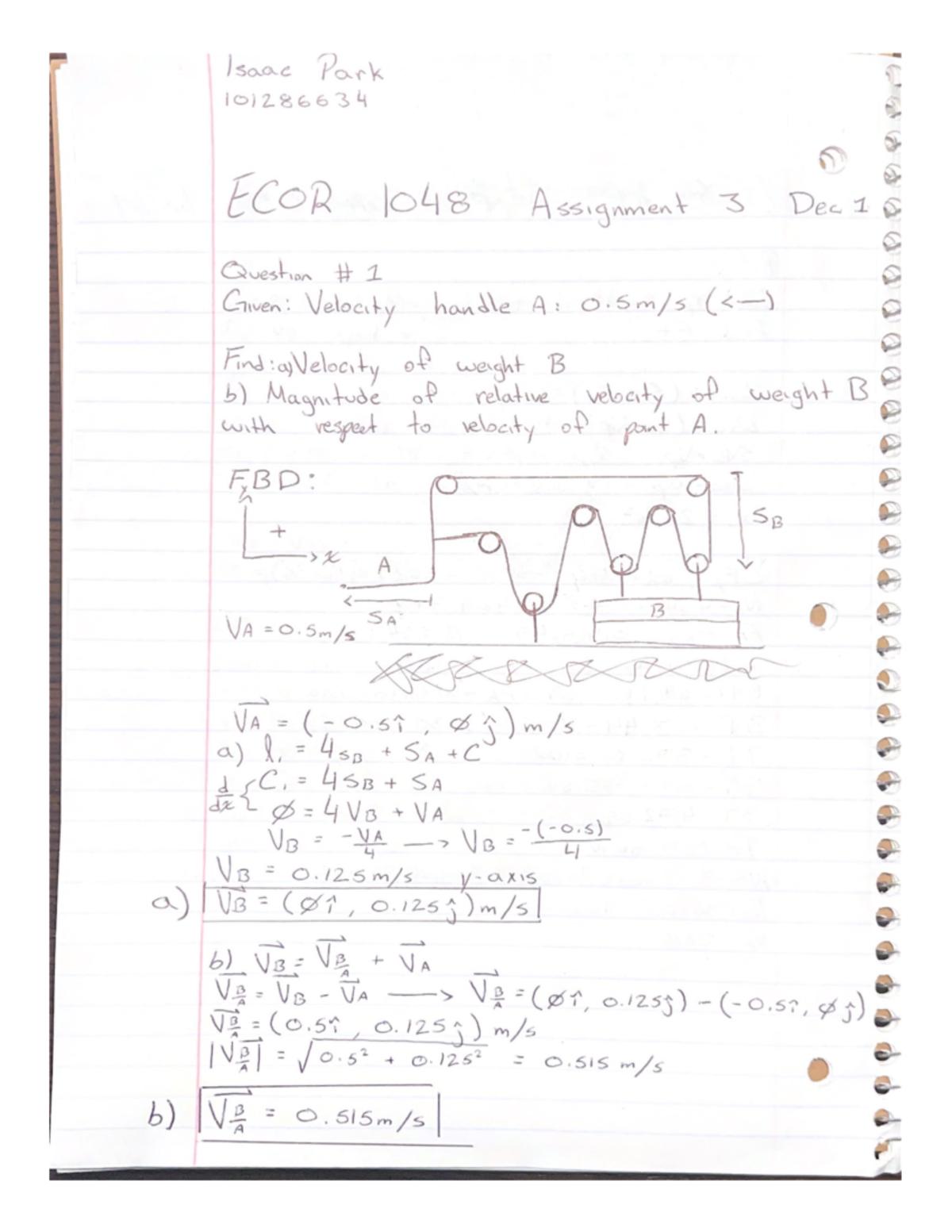 ECOR 1048 assignment 3 Q1 - Maae 2101 - Studocu