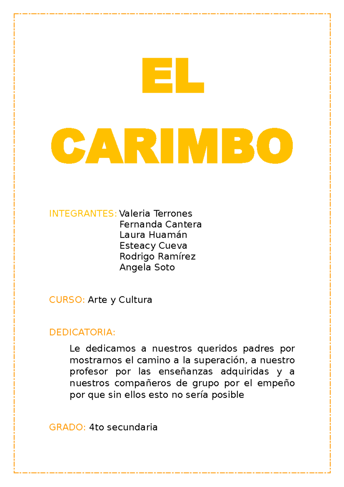 Carimbo - {}}IUFI - EL CARIMBO INTEGRANTES: Valeria Terrones Fernanda ...