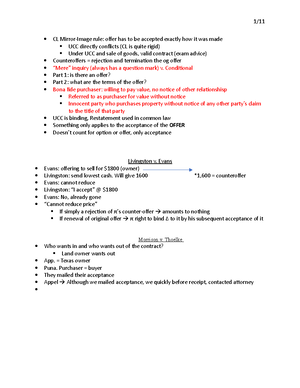 Contracts Draft Flow Chart - Fall 2020: CONTRACTS OUTLINE TRADITIONAL ...