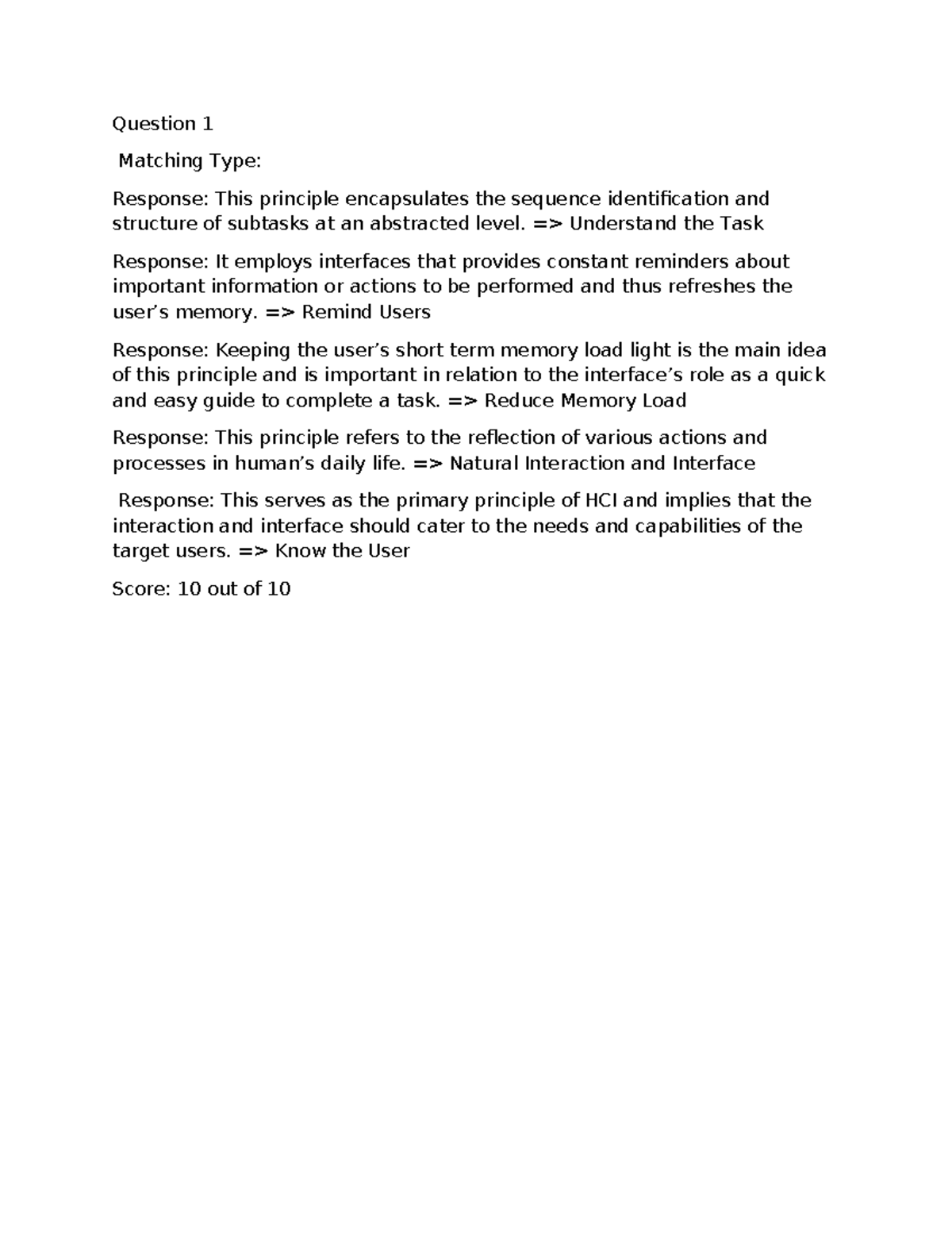 01 Activity 1 - ARG - Question 1 Matching Type: Response: This ...