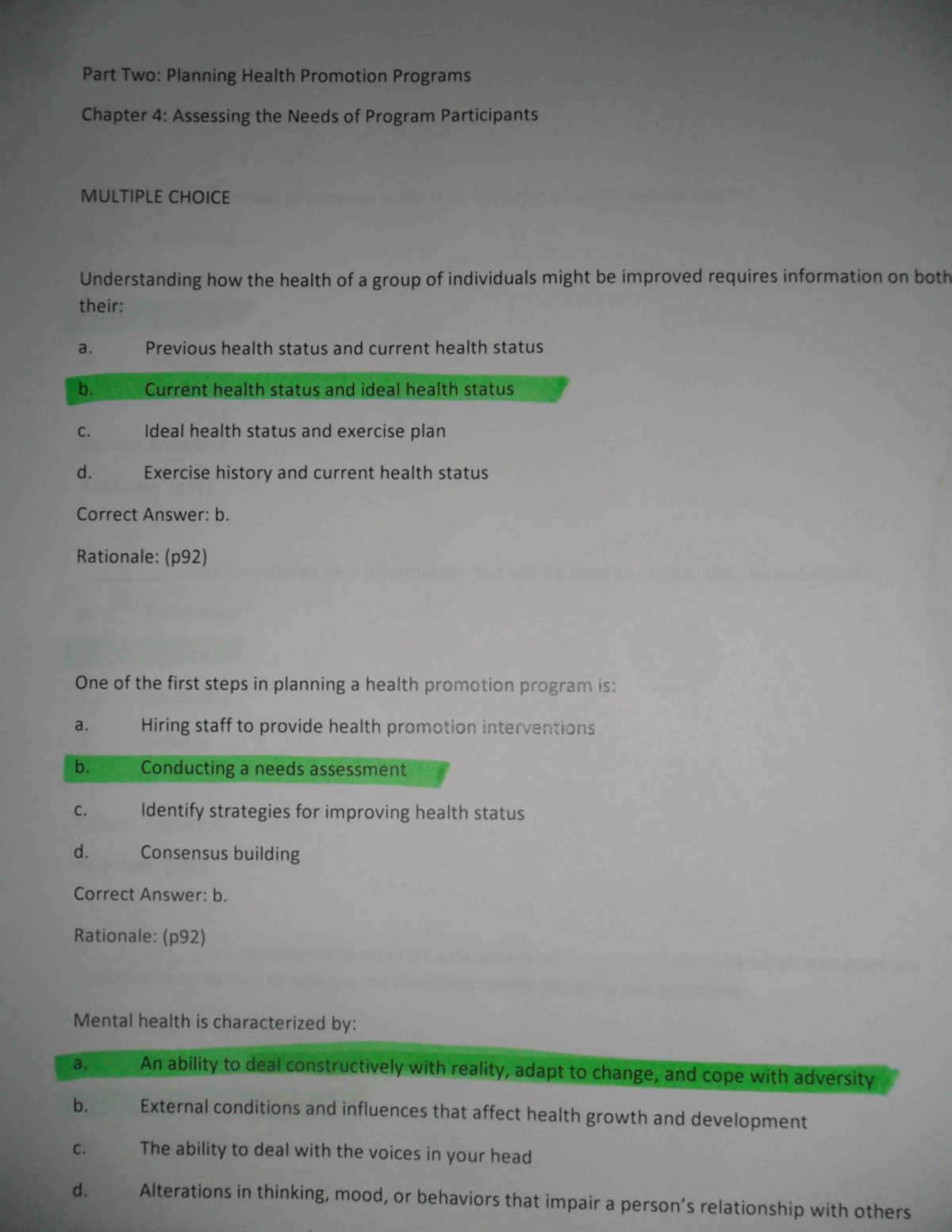 Chp4 Study Guide - dr. lee - PHC 6560 - Studocu