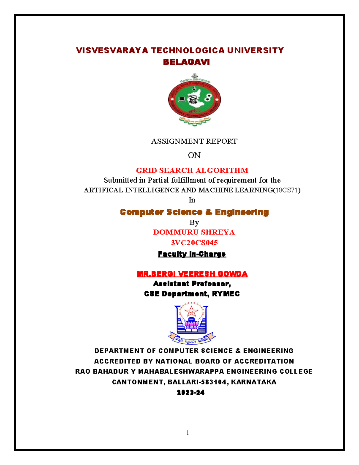 Final Carrentalreport - VISVESVARAYA TECHNOLOGICA UNIVERSITY BELAGAVI ...