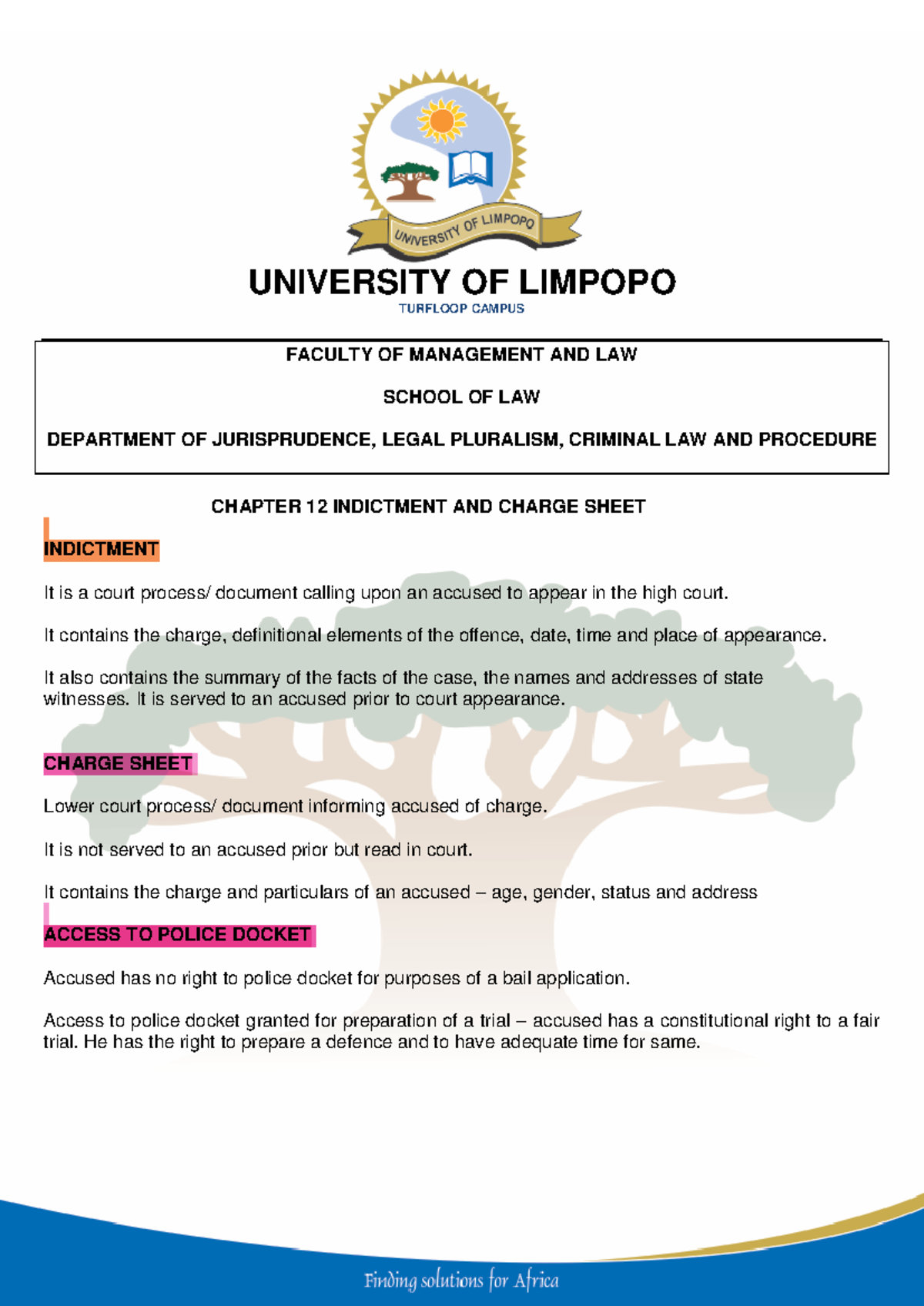 BB Chapter 12 - savdfgmh,hmnfbdv - UNIVERSITY OF LIMPOPO TURFLOOP ...