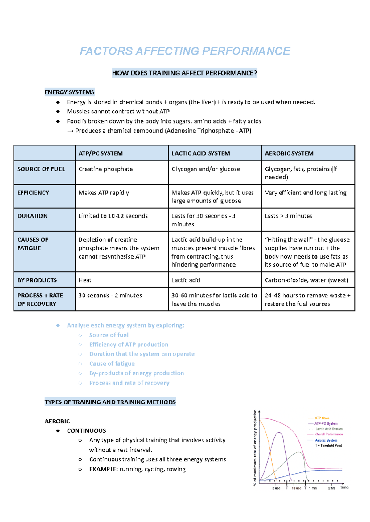 Factors affecting performance - FACTORS AFFECTING PERFORMANCE HOW DOES ...