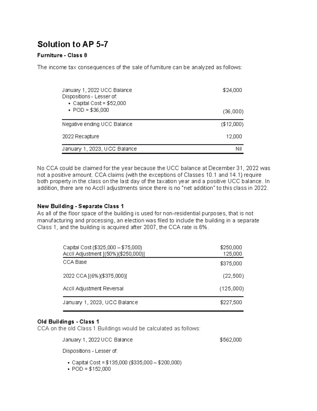 Solution to AP 5-7 - NANANAN - Solution to AP 5- Furniture - Class 8 ...