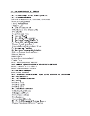 Chem Homework Chapter 2 Sections 2-3 - Studocu