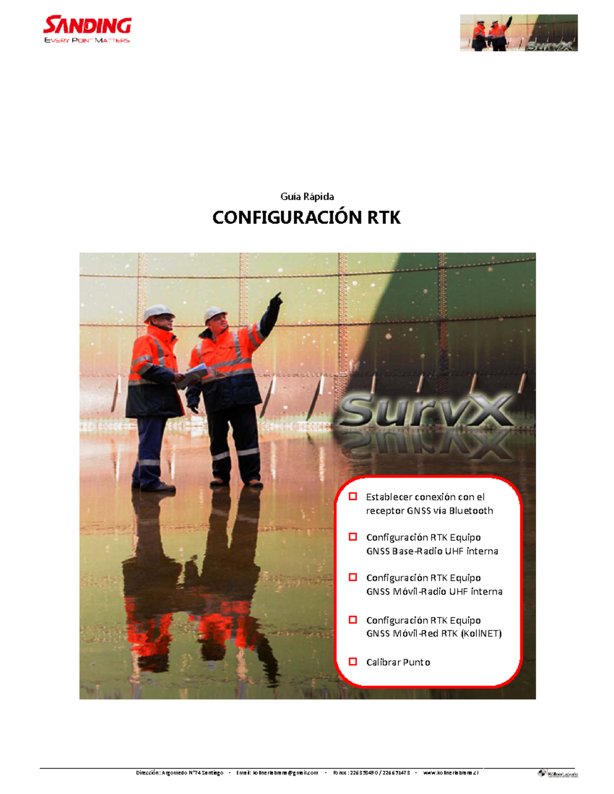 GR3 Configuracion RTK - manual configuración rtk - GuÌa R·pida CONFIGURACI”N RTK Establecer ...