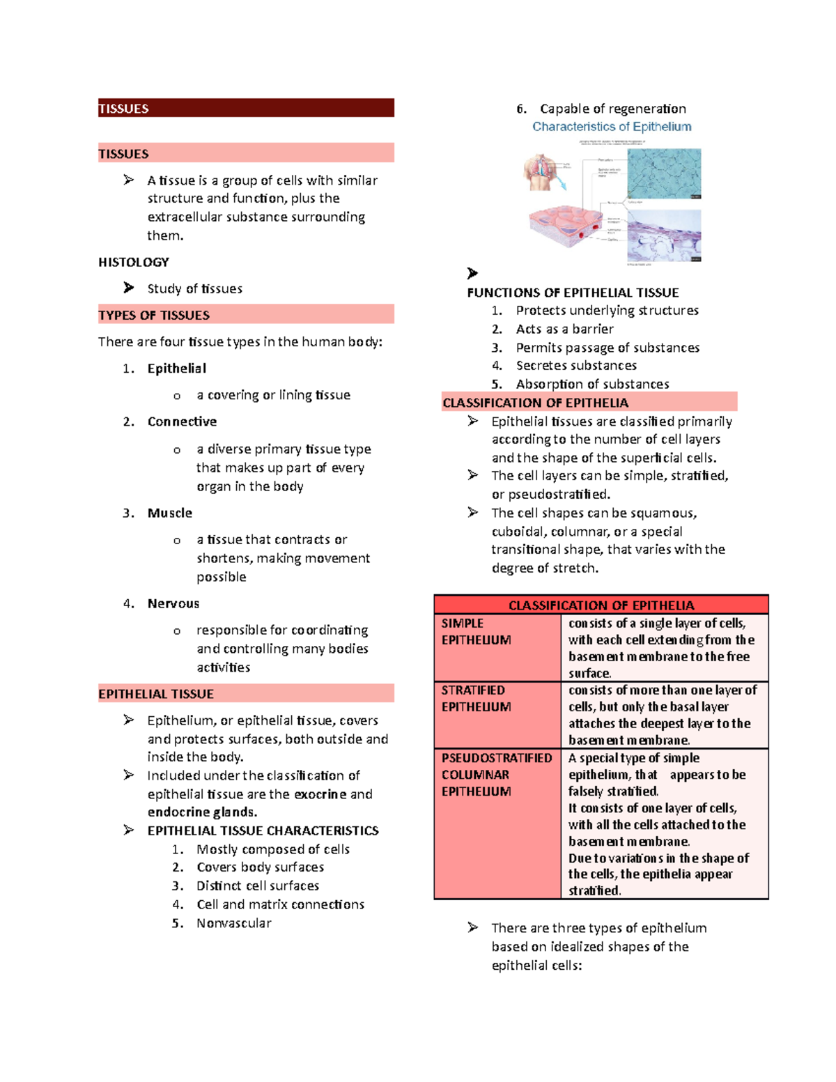 Tissues - fun to learn the basic unit of life - TISSUES TISSUES A ...
