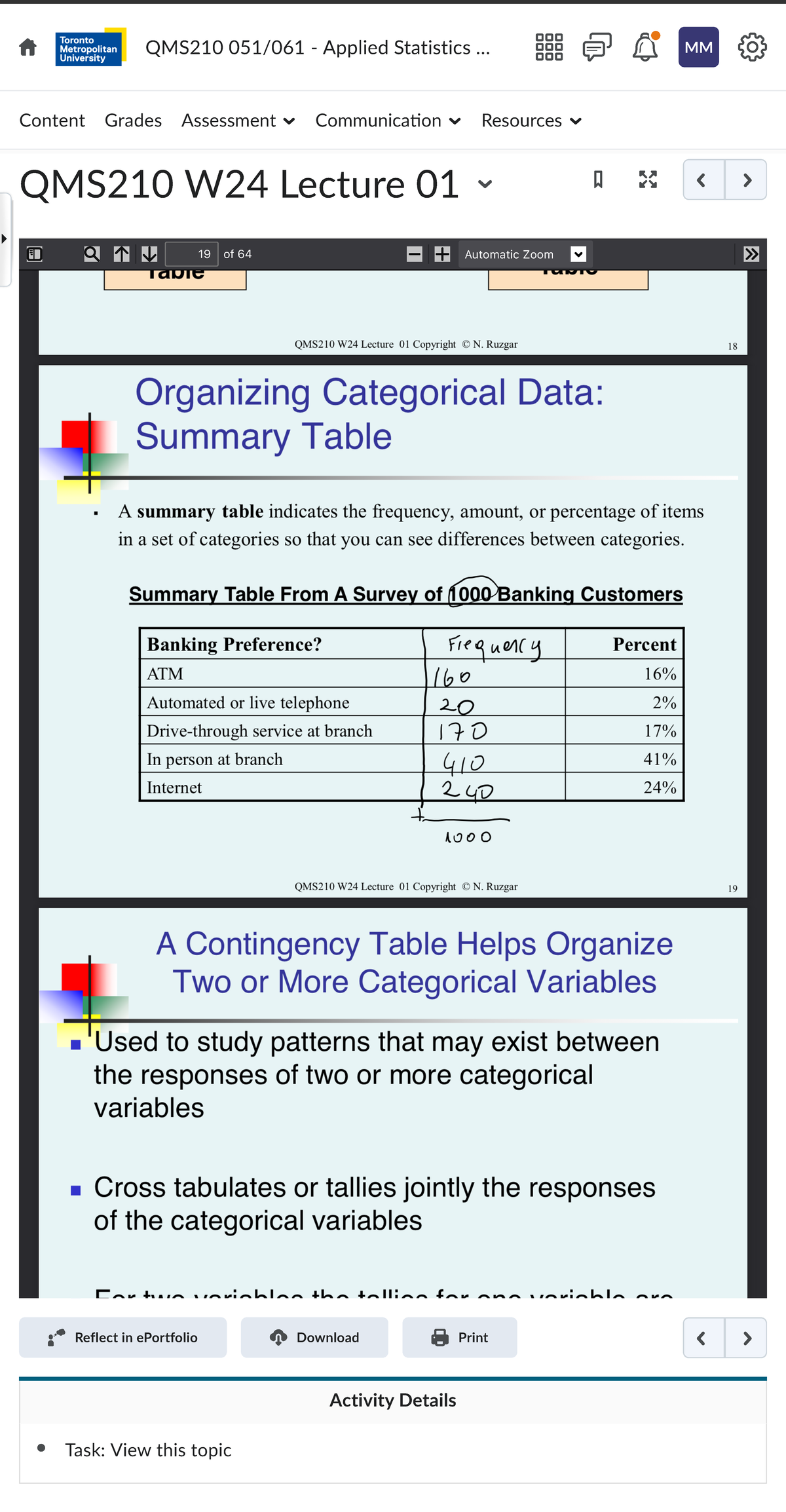QMS210 W24 Lecture 01 - QMS210 051061 - Applied Statistics for Bus ...
