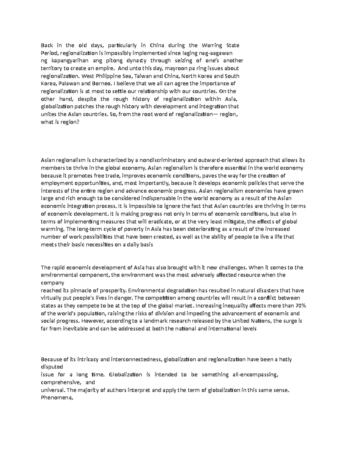 Back in the old days - Lecture notes 5 - Back in the old days ...