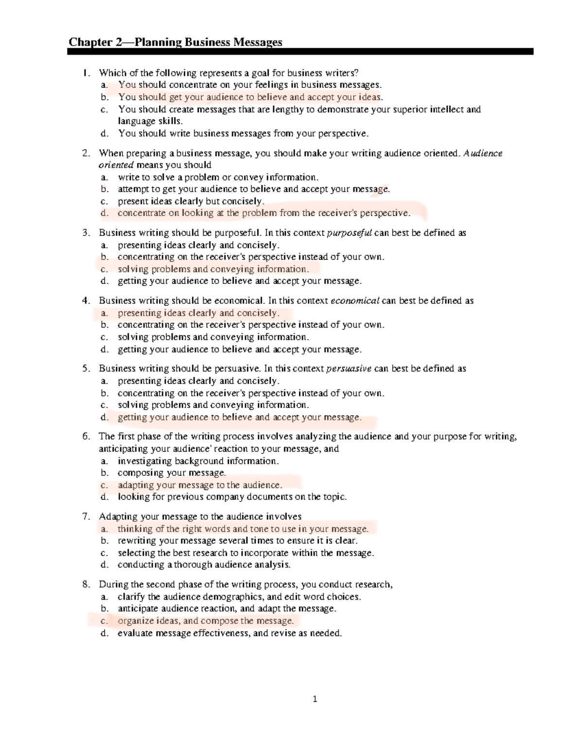 Chapter 2 tacn business communication - Chapter 2—Planning Business ...