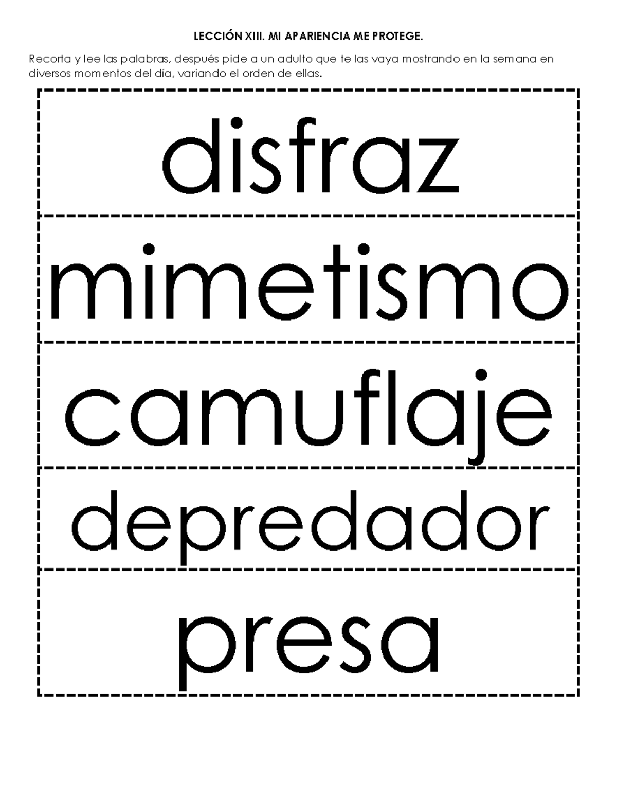 13 Lección XIII. MI Apariencia ME Protege - LECCIÓN XIII. MI APARIENCIA ...