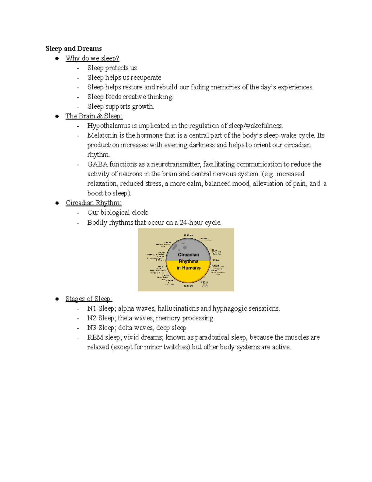 Sleep and Dreams - Sleep and Dreams Why do we sleep? - Sleep protects ...