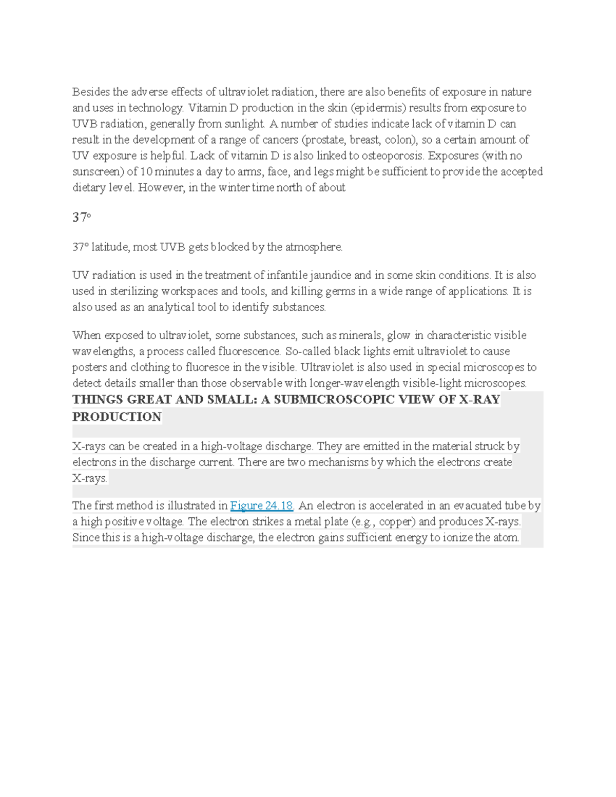 Lesson Note on Electromagnetic Spectrum 3 - Besides the adverse effects ...