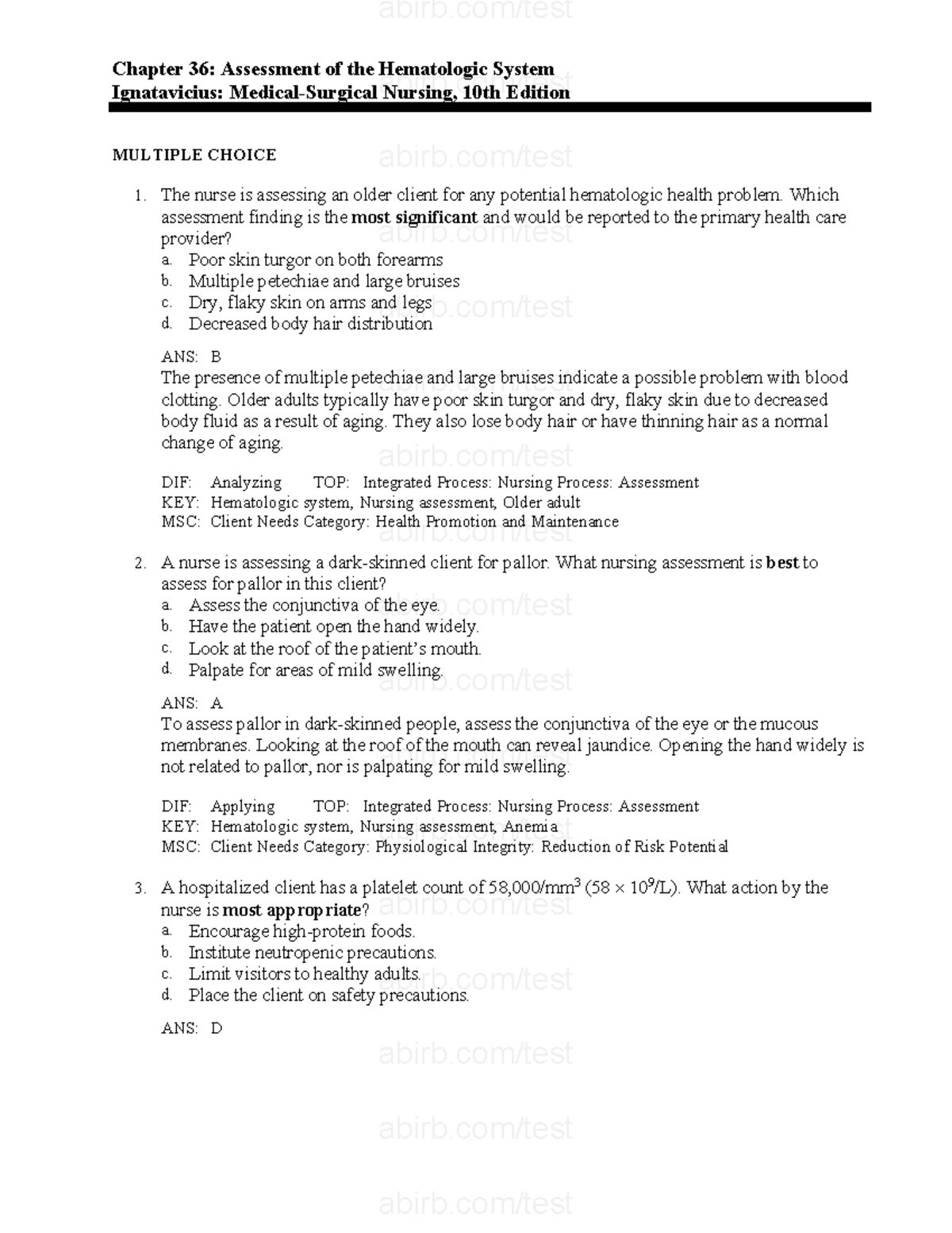 Genetics Exam 1 Notes and Questions with Answers - Chapter 36 ...